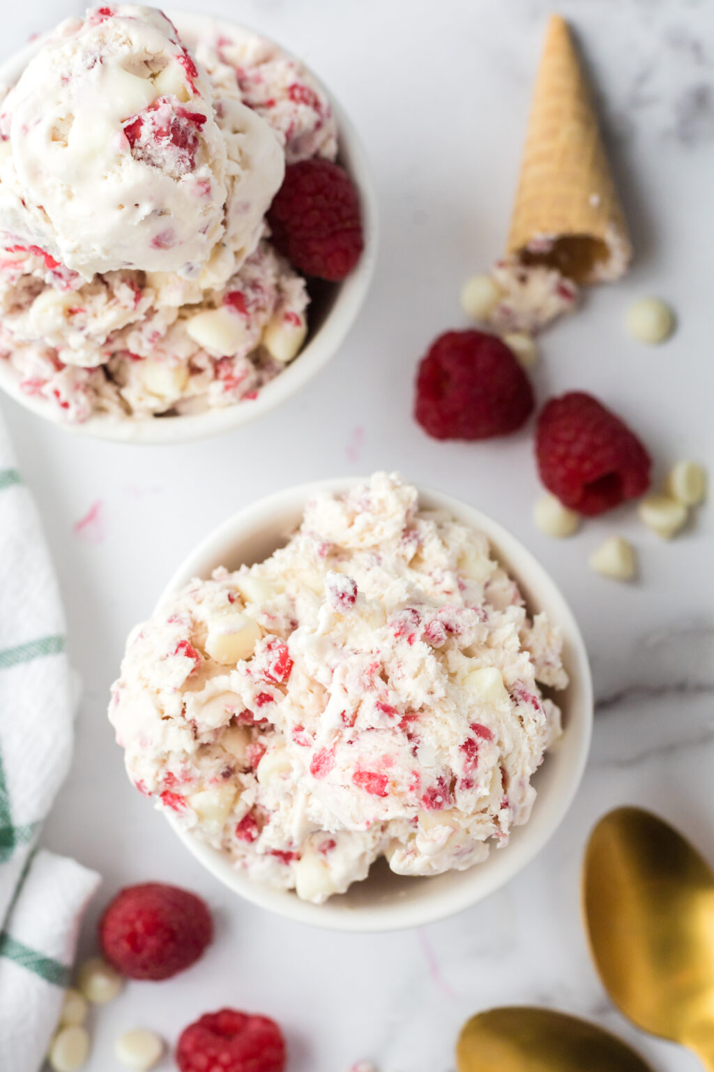 White Chocolate Raspberry Ice Cream - Stephanie's Way