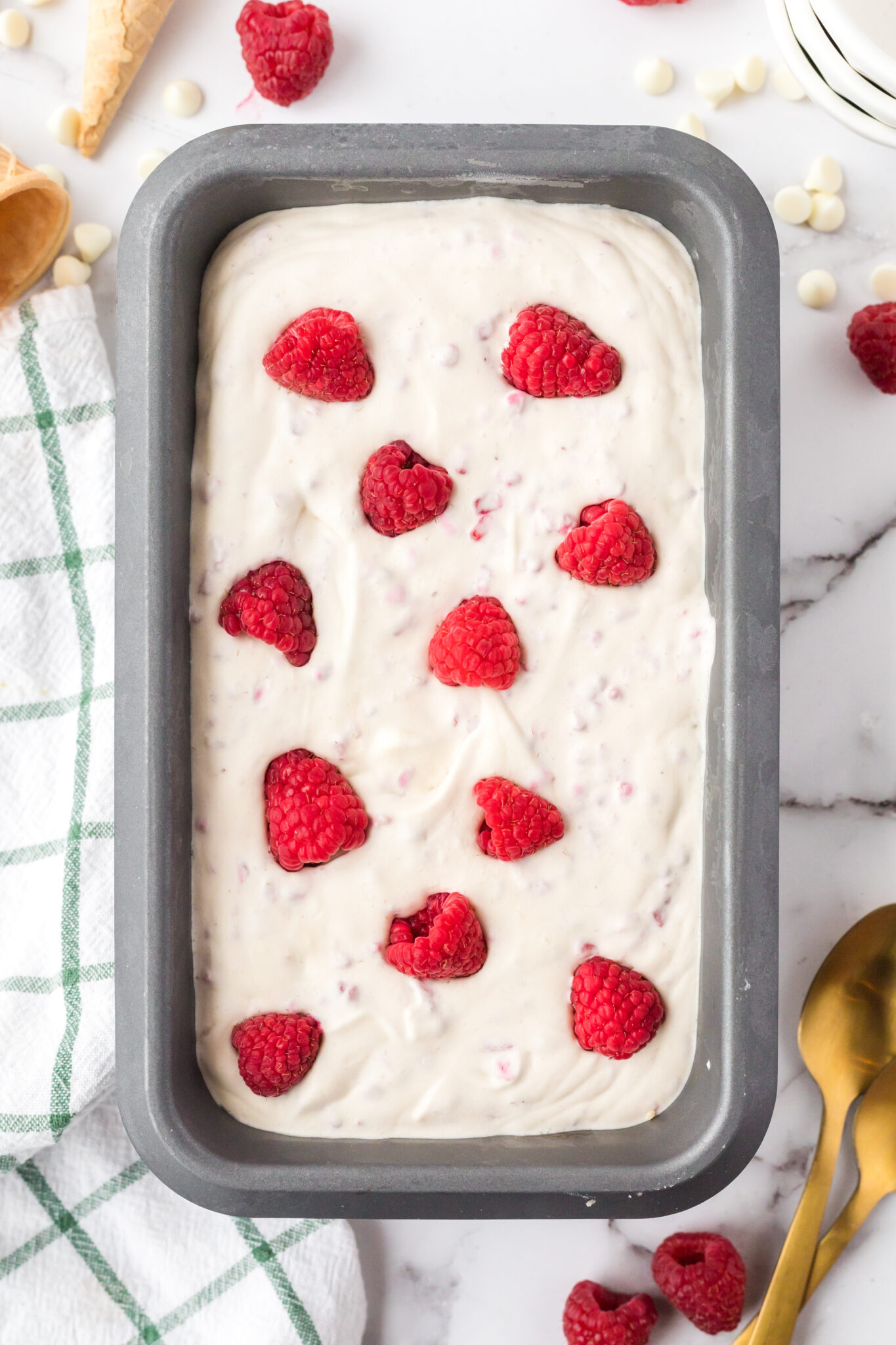 White Chocolate Raspberry Ice Cream - Stephanie's Way